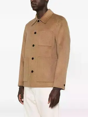 AMARANTO Button-up Patch-pocket Jacket