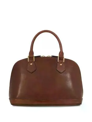 THE BRIDGE Leather Zip-top Tote Bag