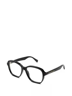 Marni Geometric-frame Glasses - Black