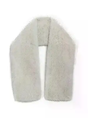 Apparis Dame Tipped Faux-fur Shawl - Neutrals