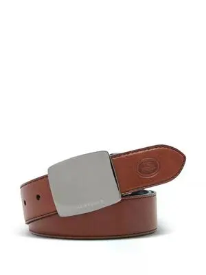 THE BRIDGE Reversible Leather Belt - Brown