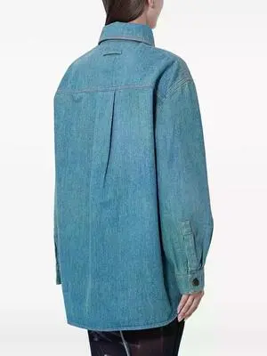 JEAN PAUL GAULTIER Graphic Face-print Denim Shirt