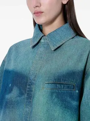 JEAN PAUL GAULTIER Graphic Face-print Denim Shirt