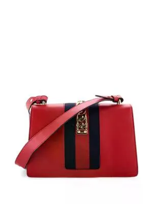 Gucci Sylvie Leather Small Shoulder Bag - Red