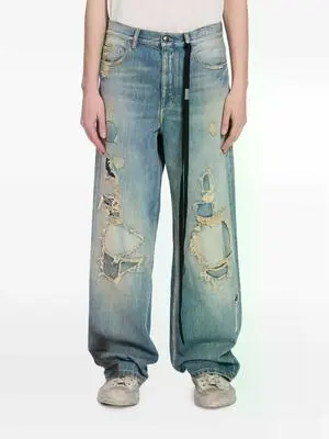 ANN DEMEULEMEESTER Evan Distressed Jeans - Blue