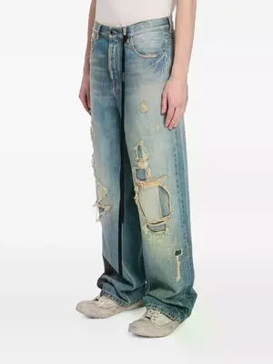 ANN DEMEULEMEESTER Evan Distressed Jeans