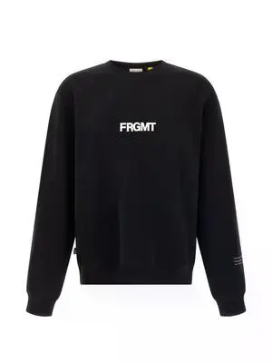 Moncler X Fragment Logo-print Cotton Sweater - Black