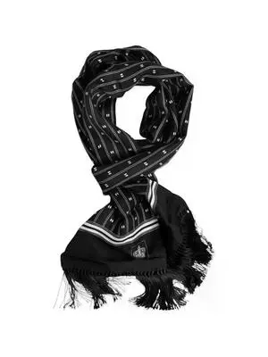 Dolce & Gabbana Striped Fringed Scarf