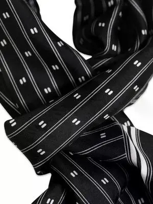 Dolce & Gabbana Striped Fringed Scarf