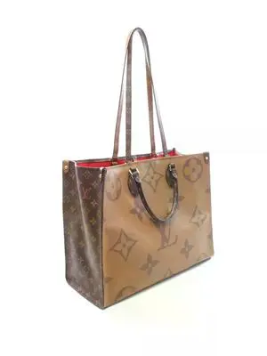 LOUIS VUITTON 2019 Monogram Reverse Giant Onthego Gm Satchel