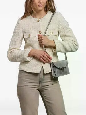 THE BRIDGE Laminated-leather Crossbody Bag