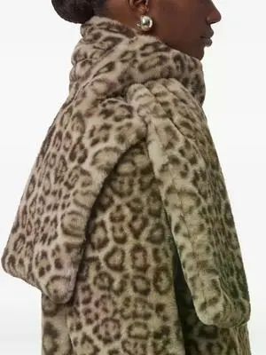 Apparis Kai Leopard-print Faux-fur Scarf