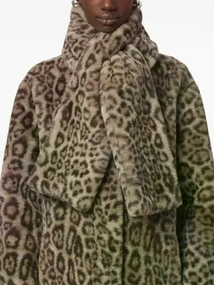 Apparis Kai Leopard-print Faux-fur Scarf