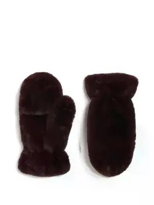 Apparis Coco Faux-fur Mittens - Red