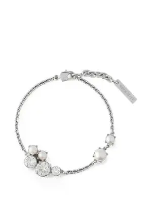 Givenchy Crystal Pearl Bracelet In Metal, Crystals And Pearls - Silver