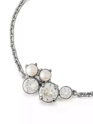 Givenchy Crystal Pearl Bracelet In Metal, Crystals And Pearls