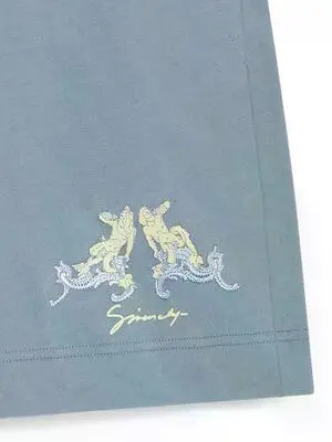 Givenchy Bermuda Shorts In Fleece With Hubert Objects Embroidery