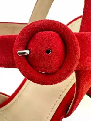 Prada 2020s Crisscross Sandals - Red