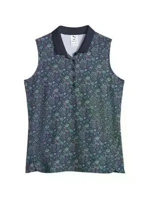 PUMA X Liberty Floral-print Polo Shirt - Blue