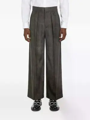 Simone Rocha Check-pattern Pleated Trousers