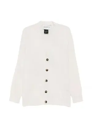 AMARANTO Button-up Cardigan - Neutrals