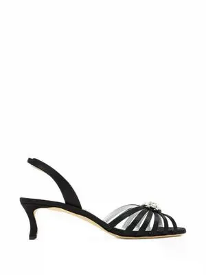 Manolo Blahnik Fulmasli Crystal-embellished Sandals