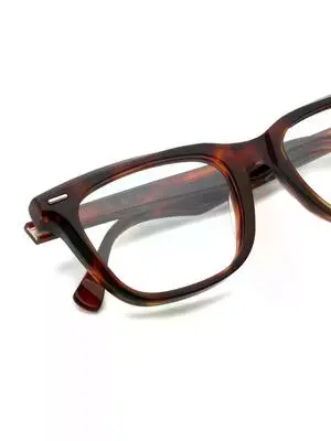 Marni Tortoiseshell-effect Rectangle-frame Glasses