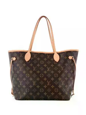LOUIS VUITTON Neverfull Nm Monogram Canvas Mm Tote Bag - Brown