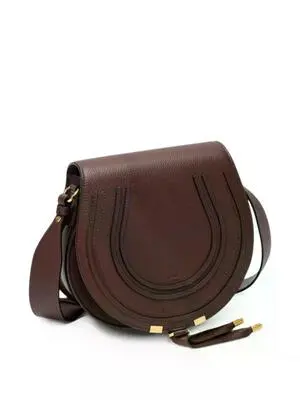 Chloé Maracie Grained Leather Shoulder Bag - Brown