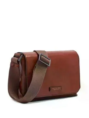 THE BRIDGE Leather Messenger Bag - Brown
