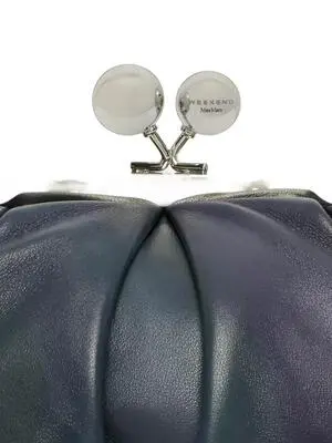 Max Mara Small Pasticcino Pleated Leather Shoulder Bag