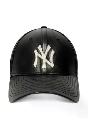 New Era 9forty Leather Baseball Cap - Black
