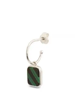 WOUTERS & HENDRIX Malachite Onyx Mosaic Single Earring