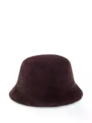 Apparis Amara Faux-fur Bucket Hat - Red