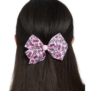 HELLO KITTY Hair Clips Bow Set 3-piece Set Official License