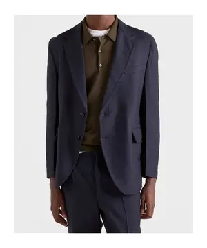 Prada Single-breasted Linen Blend Jacket