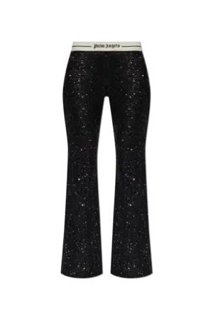 Palm Angels Sequin Trousers - Black