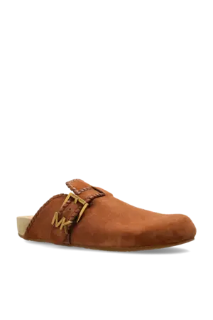 Michael Kors Greer’ Leather Mule Sandals - Brown