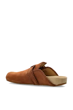 Michael Kors Greer’ Leather Mule Sandals - Brown