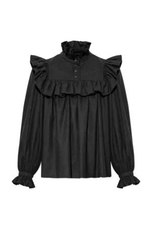 Chloé Wool Ruffled Top