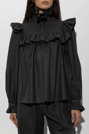 Chloé Wool Ruffled Top