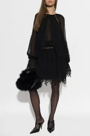 Blumarine Dress With Lace Trim