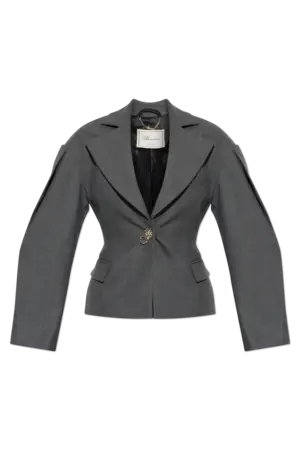 Blumarine Open-lapel Blazer - Grey