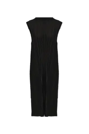 Issey Miyake Pleated Dress - Black