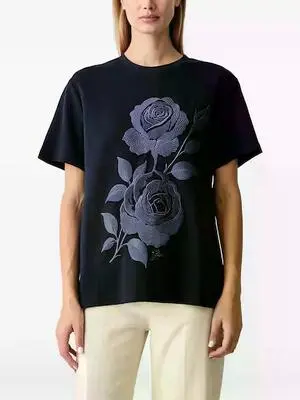 Guess Rose-embroidered T-shirt