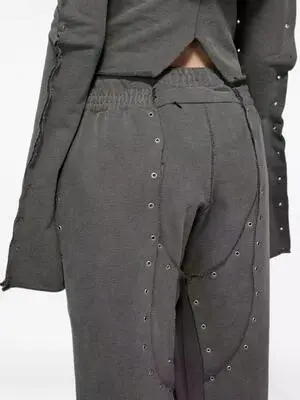 SRVC STUDIO Eyelet-embellished Raw-edge Cardigan
