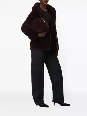 Apparis Goldy Faux-fur Hooded Coat - Red