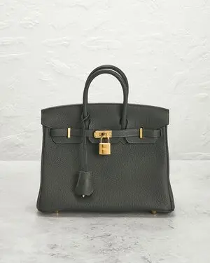 FWRD RENEW Hermes Togo Birkin 25 Handbag