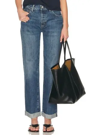 Moussy Vintage Kent Straight Leg Jeans - Blue