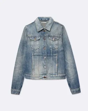 ALLSAINTS Fitted Denim Trucker Jacket - Blue